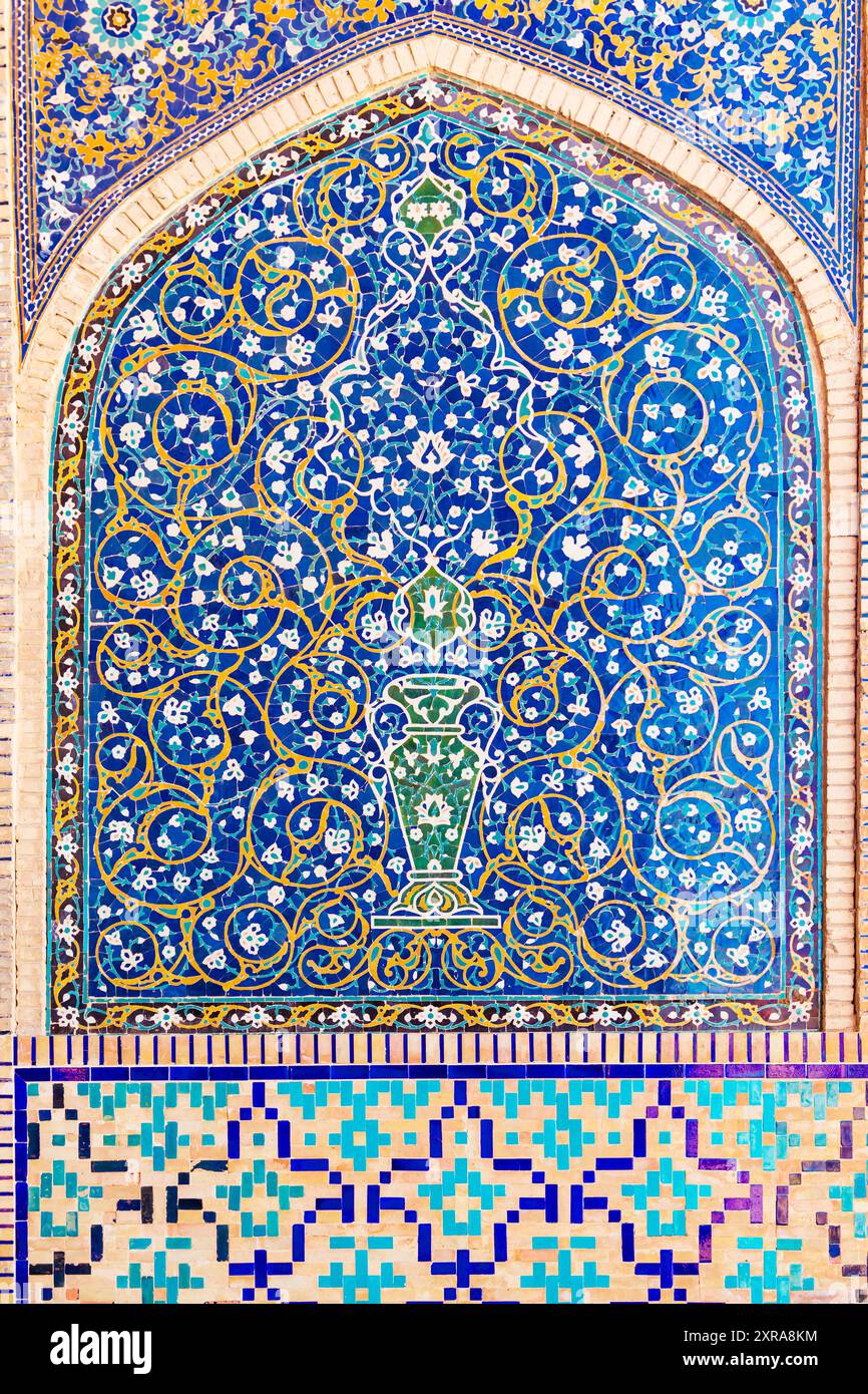 Ancient streets of the old city of Bukhara. Architectural details ...