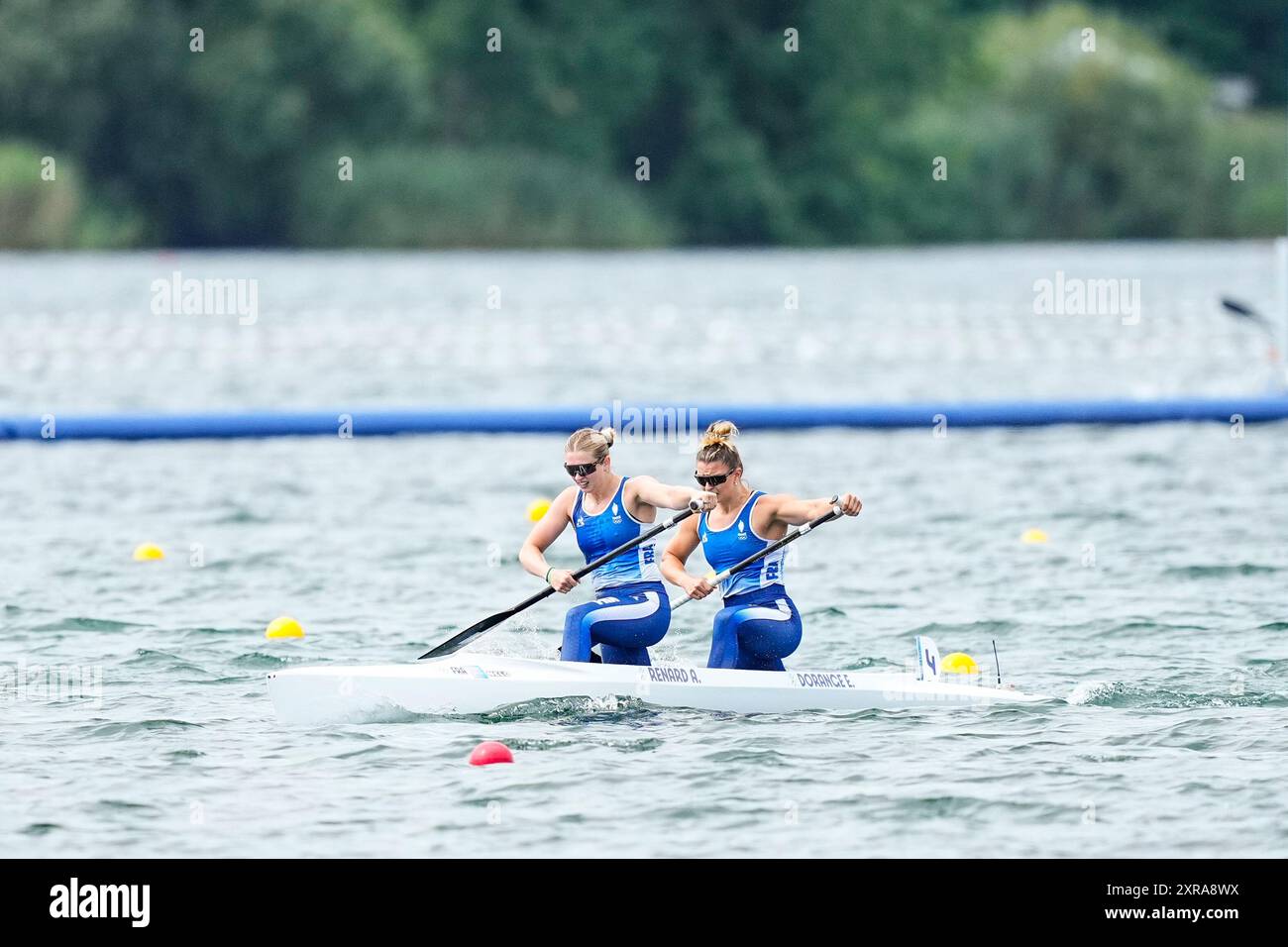 Axelle Renard and Eugenie Dorange of France compete during Women's ...