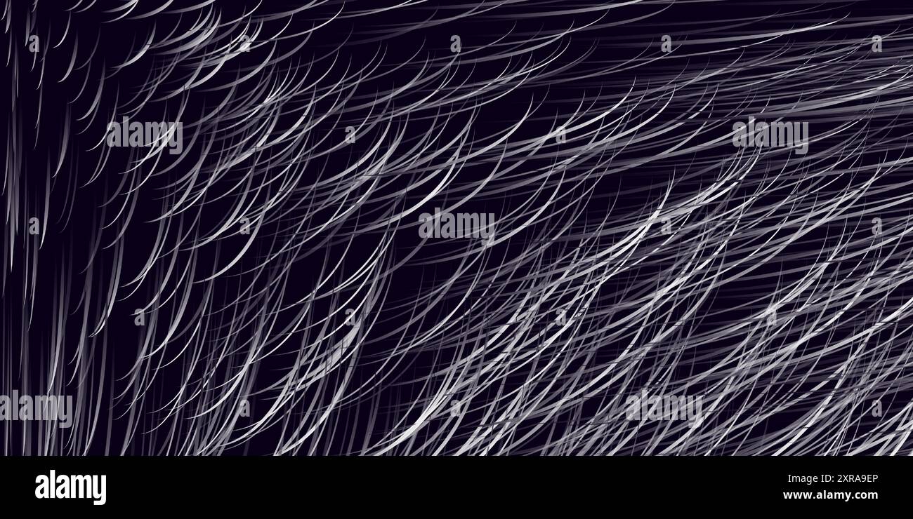 Abstract Geometric Background, Lit 3D Curves Pattern - Dark Monochrome ...