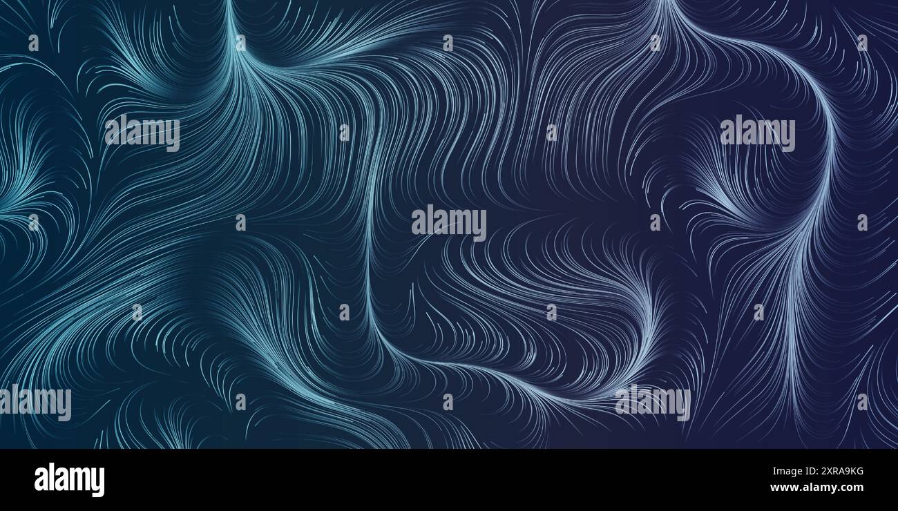 Abstract Modern Style Geometric Background Design, Metallic Blue Lit 3D ...