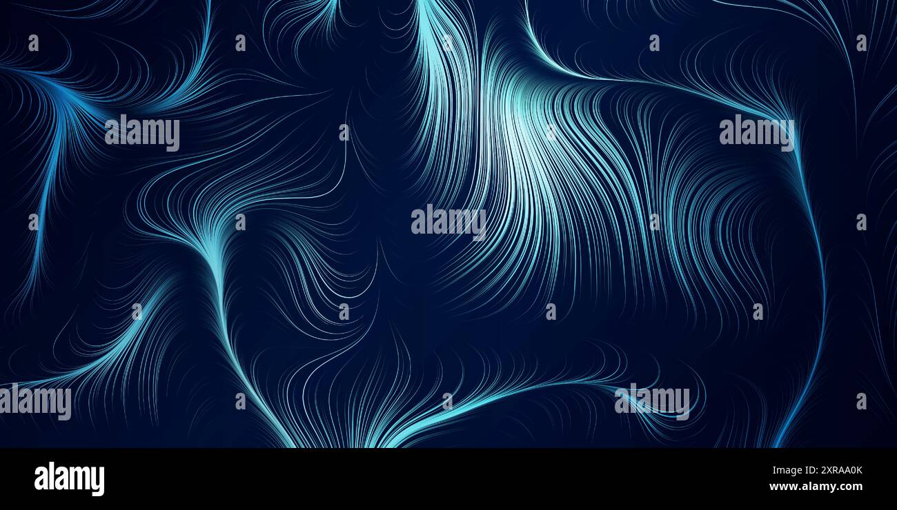 Abstract Modern Style Geometric Background Design, Metallic Blue Lit 3D ...