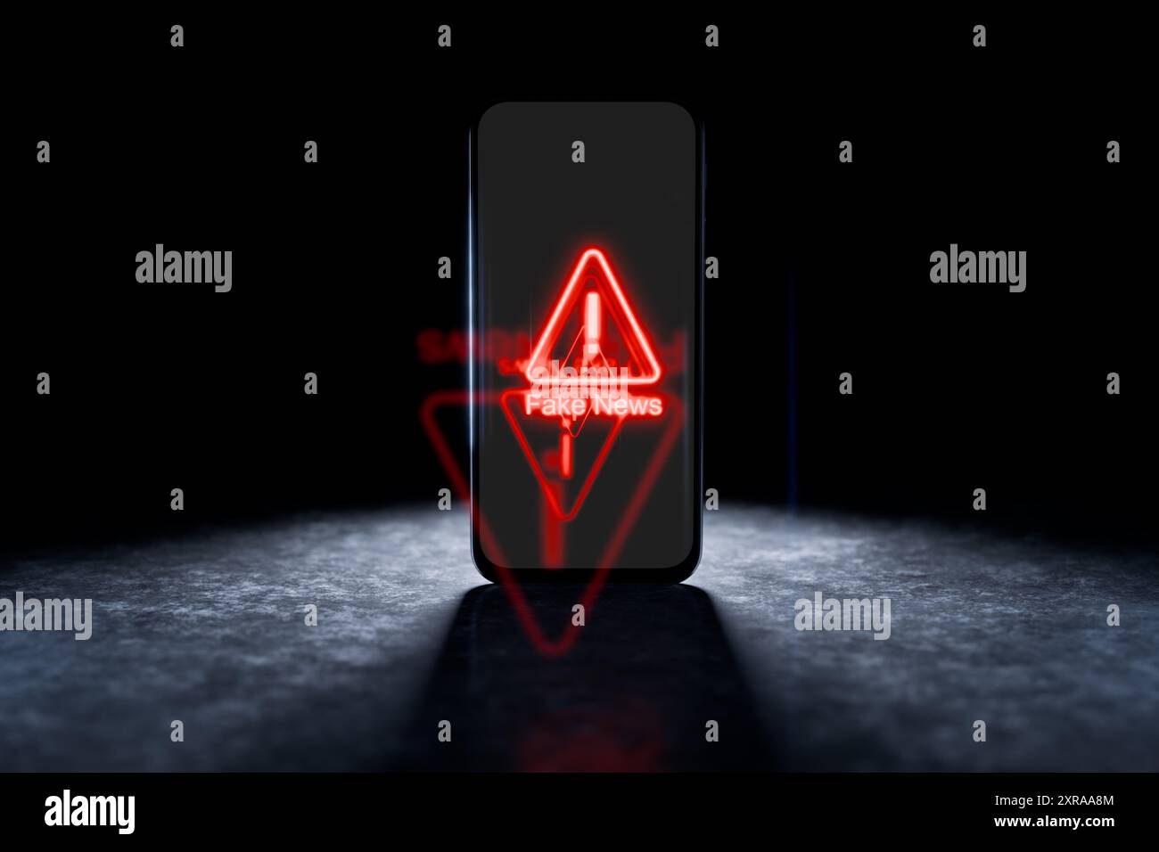 Fake news concept on phone screen. Dictators' weapons. Spreading ...