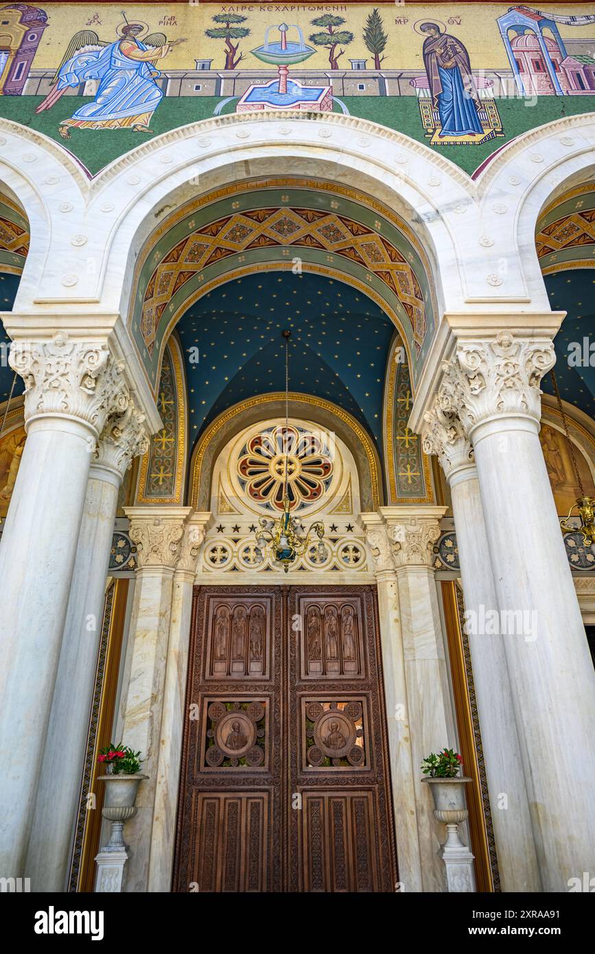 Entrance to the Metropolitan Cathedral of the Annunciation, popularly ...