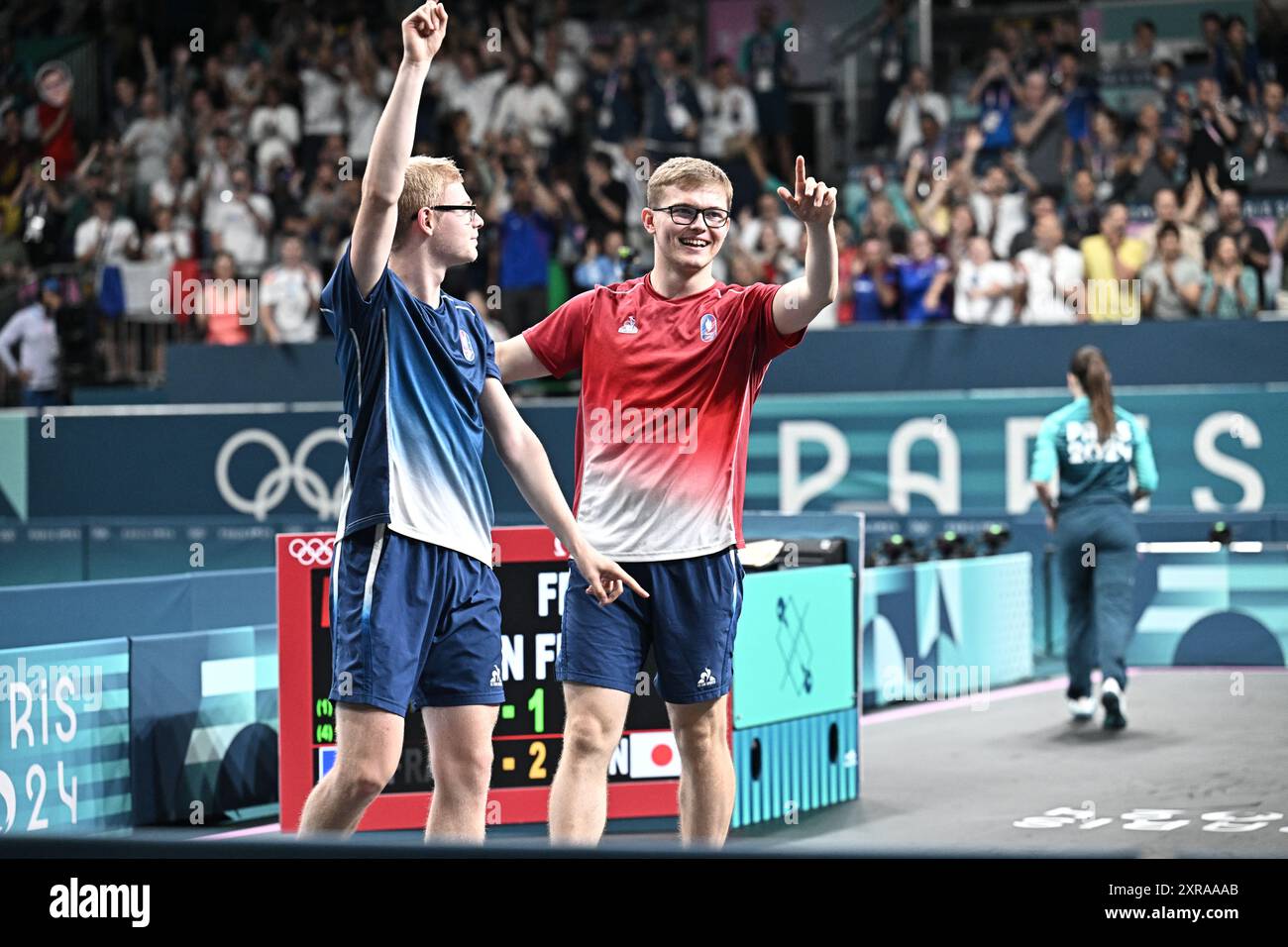 Paris, France. 09th Aug, 2024. Table Tennis France v Japan-Paris 2024 ...