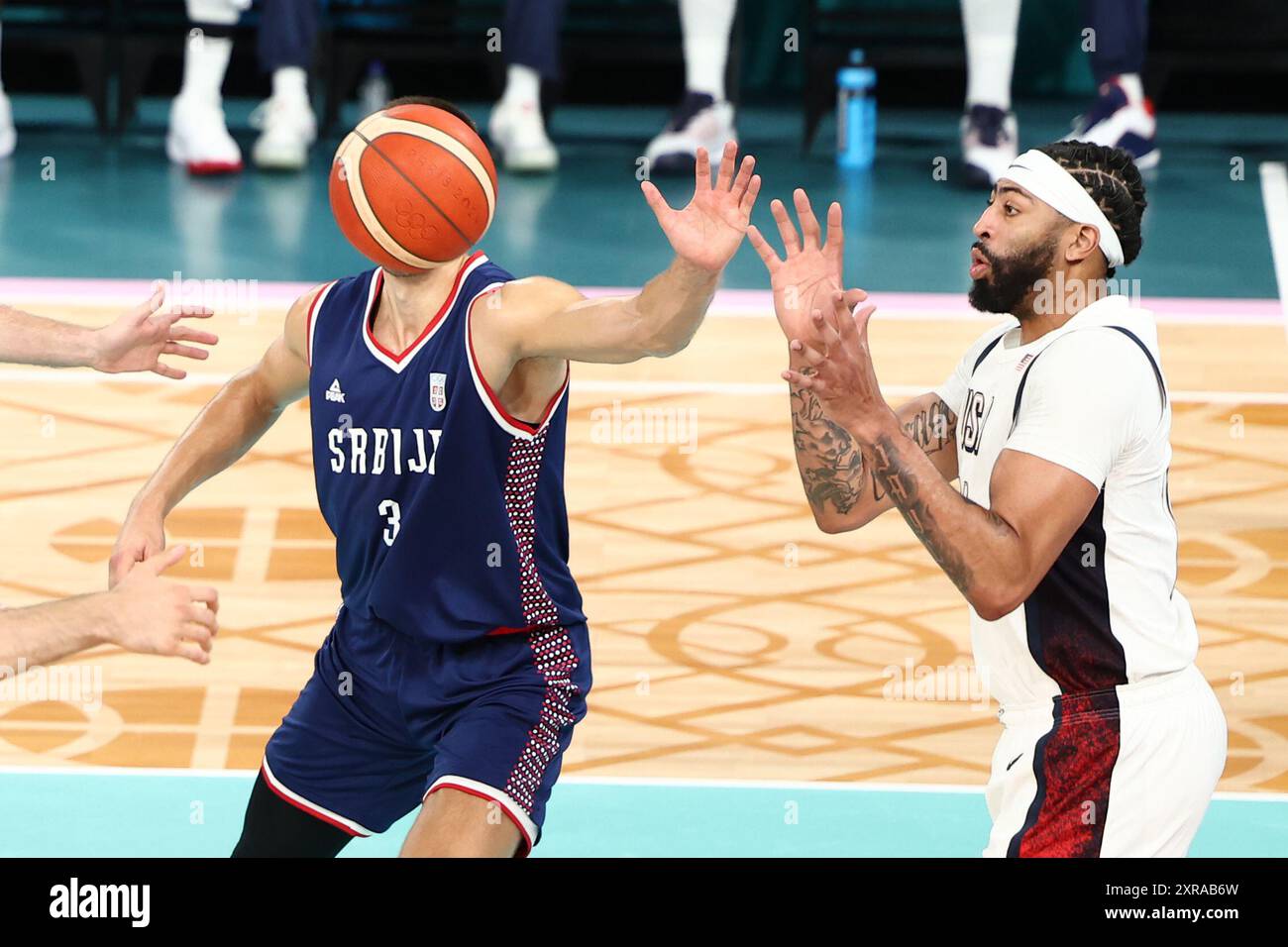 Paris, France. 09th Aug, 2024. Julien Mattia/Le Pictorium - Basket-ball ...