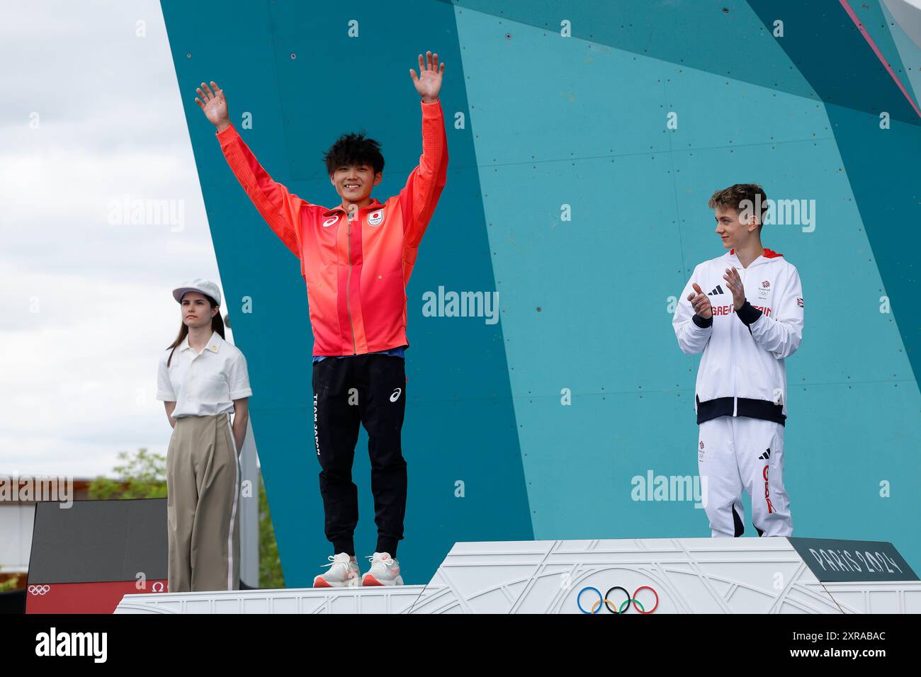 NARASAKI Tomoa of Japan Climbing Men's Boulder & Lead, Final Lead ...