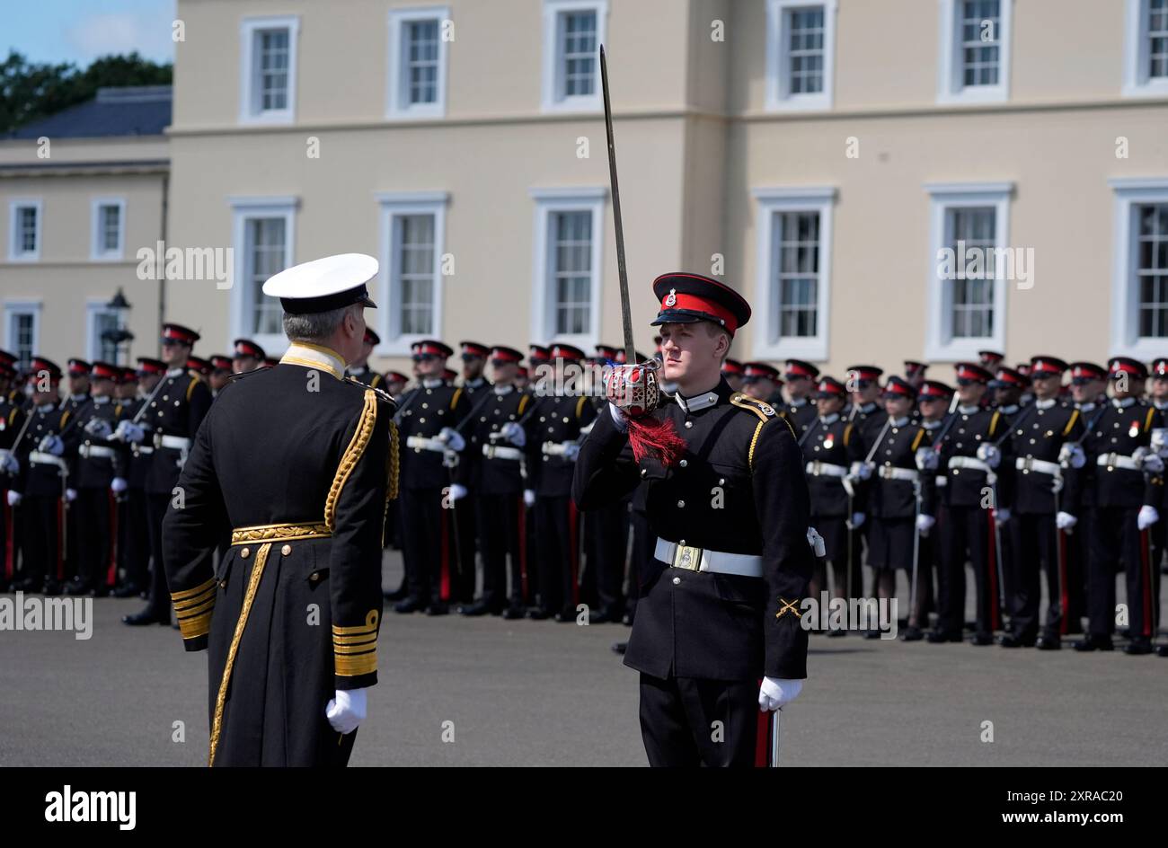 Chief of the Defence Staff Admiral Sir Tony Radakin (left) presents ...
