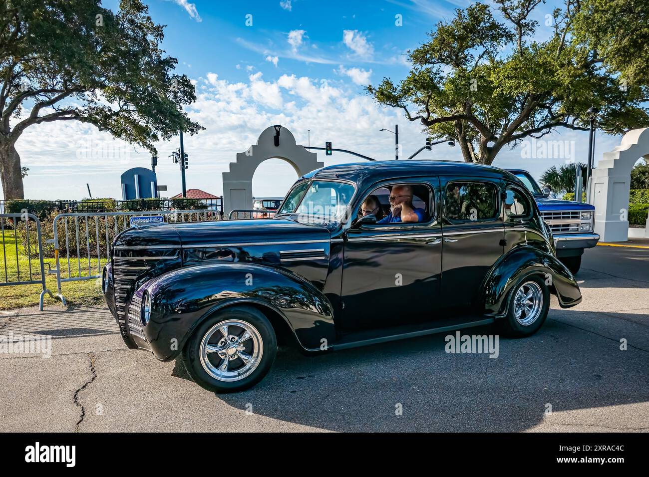 Gulfport, MS - October 02, 2023: High perspective side view of a 1939 ...