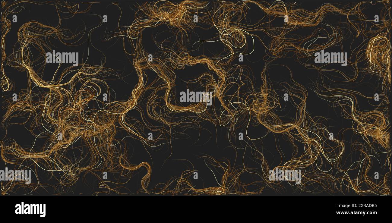 Abstract Modern Style Geometric Background Design, Golden 3D Flowing ...