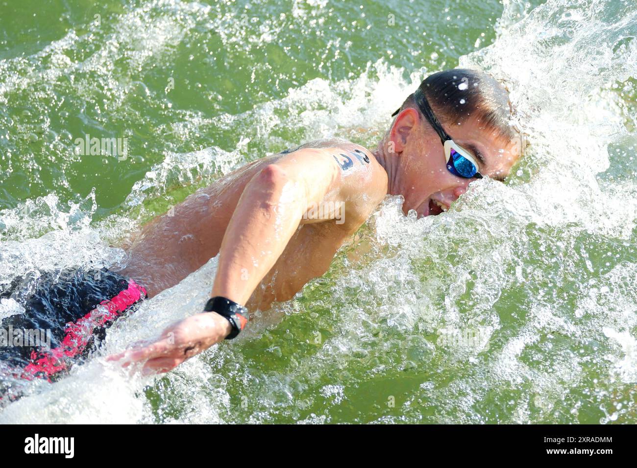 Paris, France. 9th Aug, 2024. David Betlehem (HUN) Marathon Swimming ...