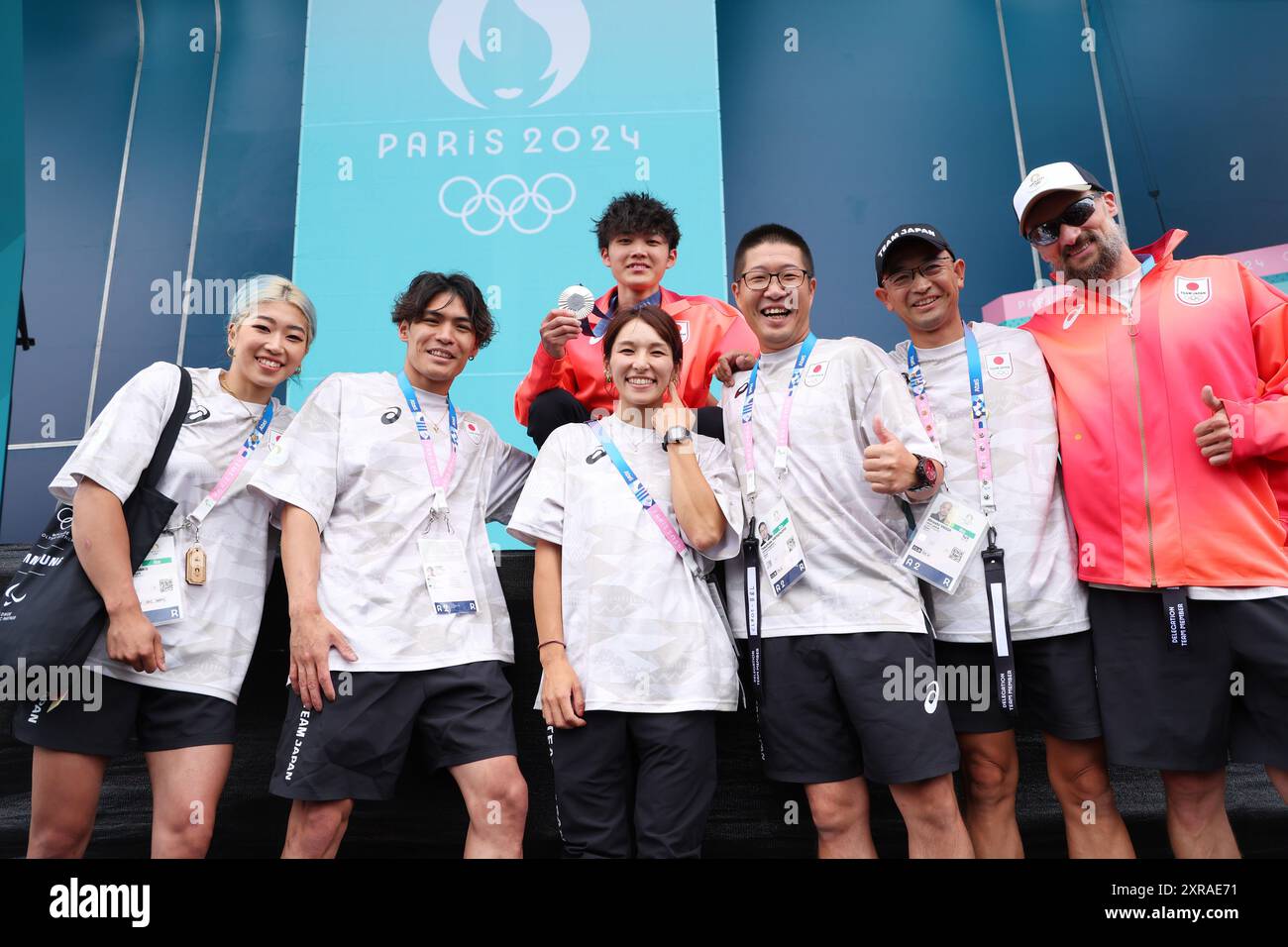 Le Bourget, France. 9th Aug, 2024. Japan team group, Sorato Anraku ...