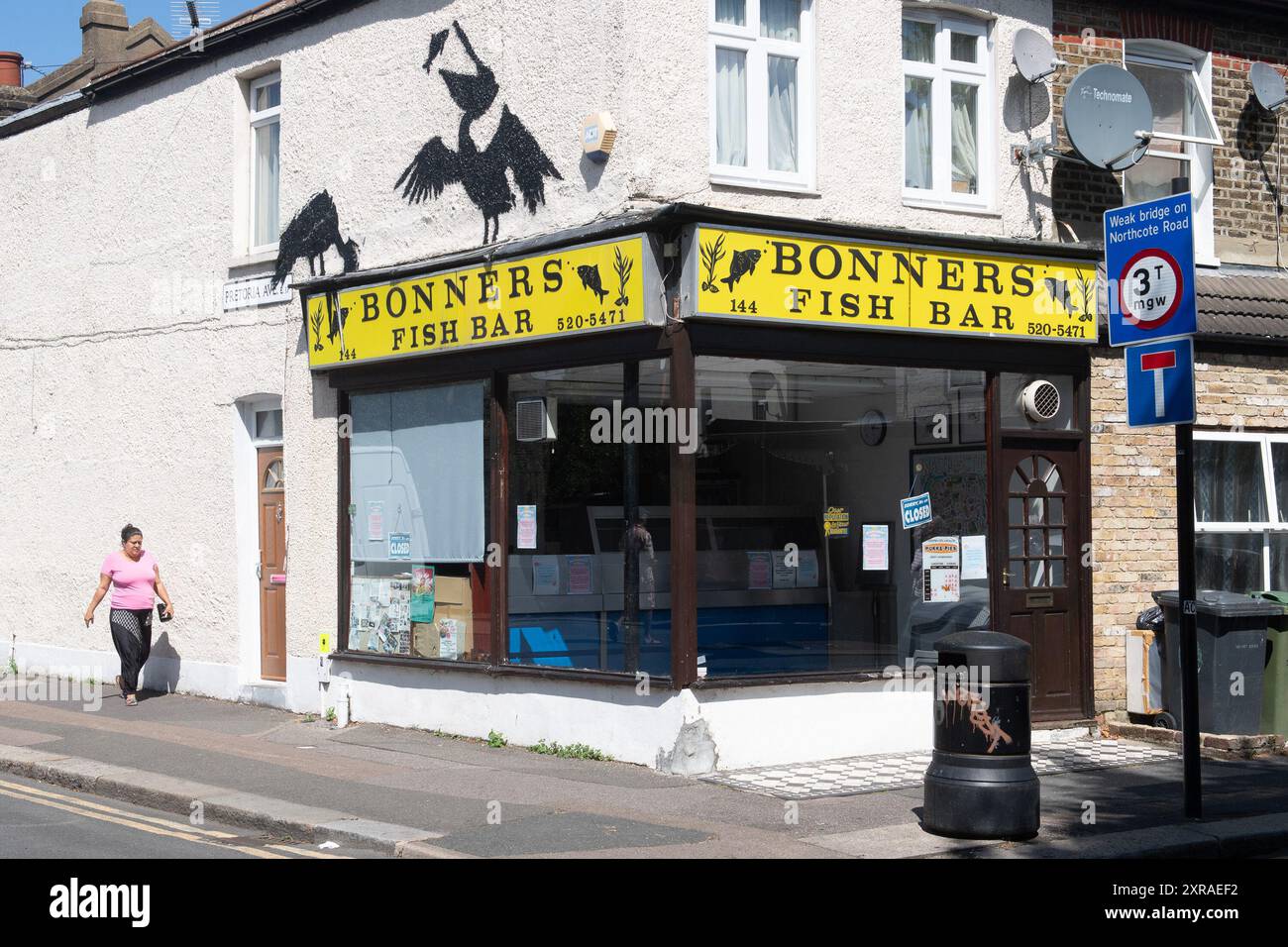London, UK. 09 Aug 2024. People take photos of a fifth new mural by ...