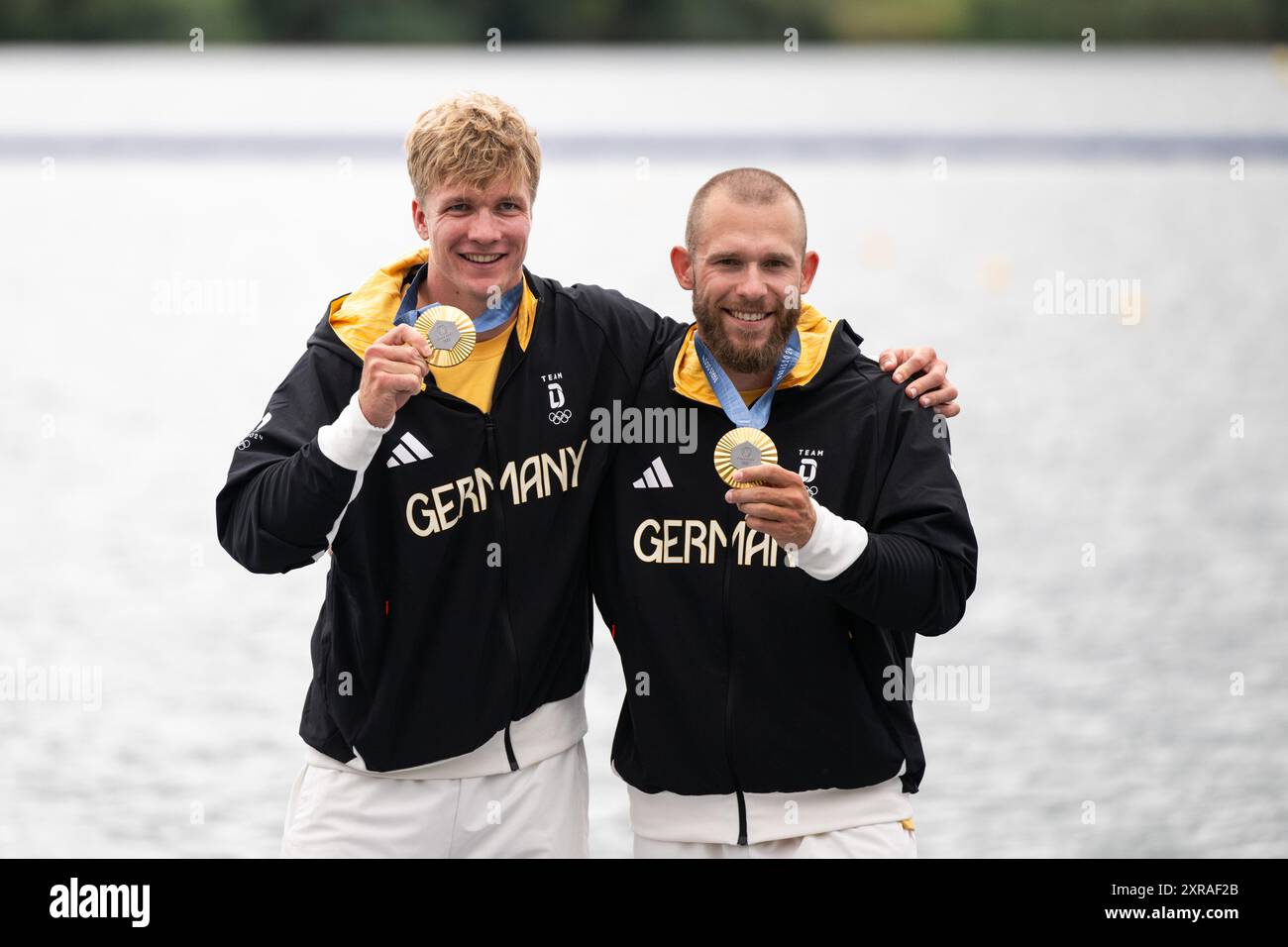 SCHOPF Jacob, LEMKE Max (Deutschland) jubeln ueber den Sieg und die ...