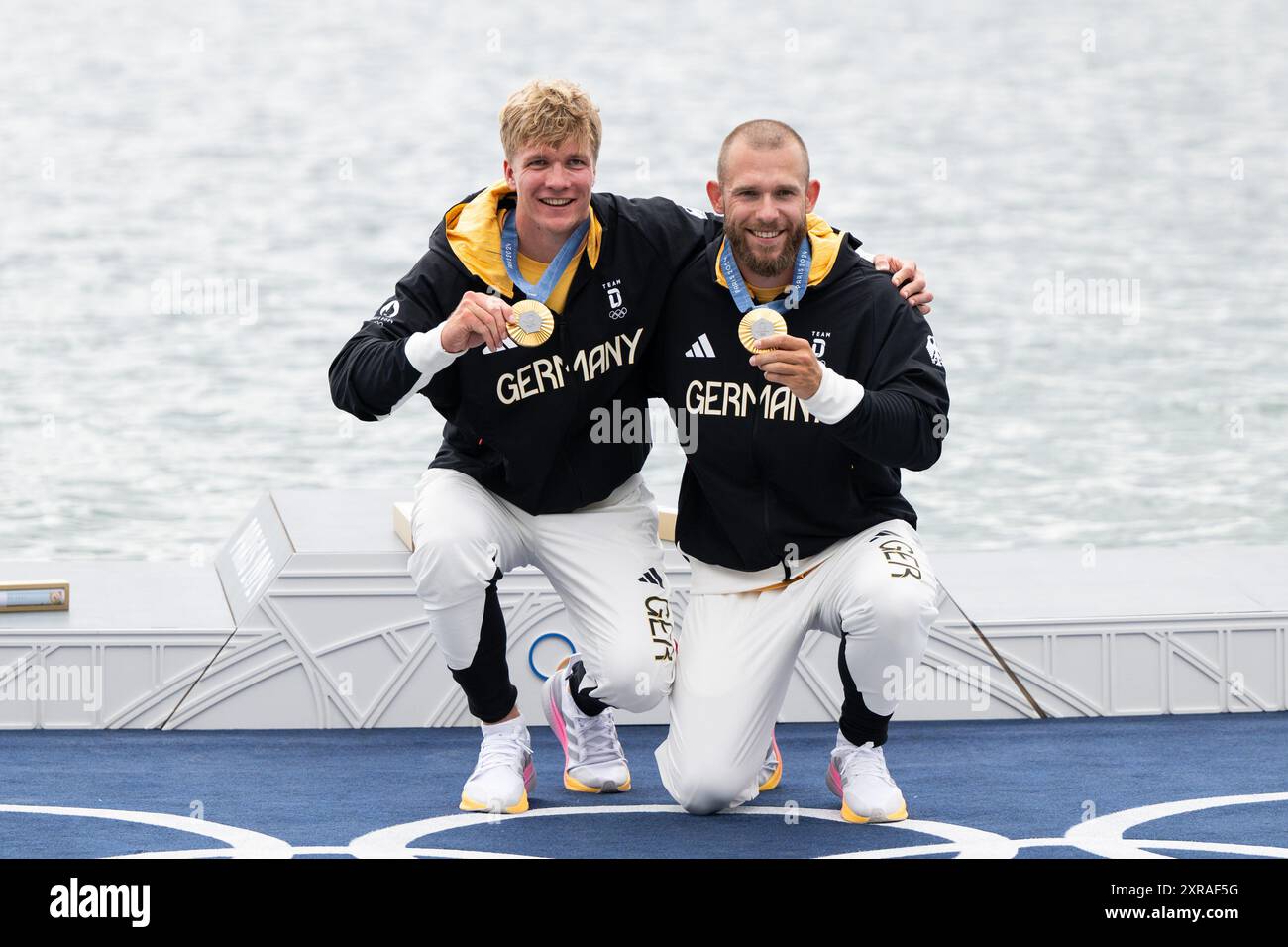 SCHOPF Jacob, LEMKE Max (Deutschland) jubeln ueber den Sieg und die ...