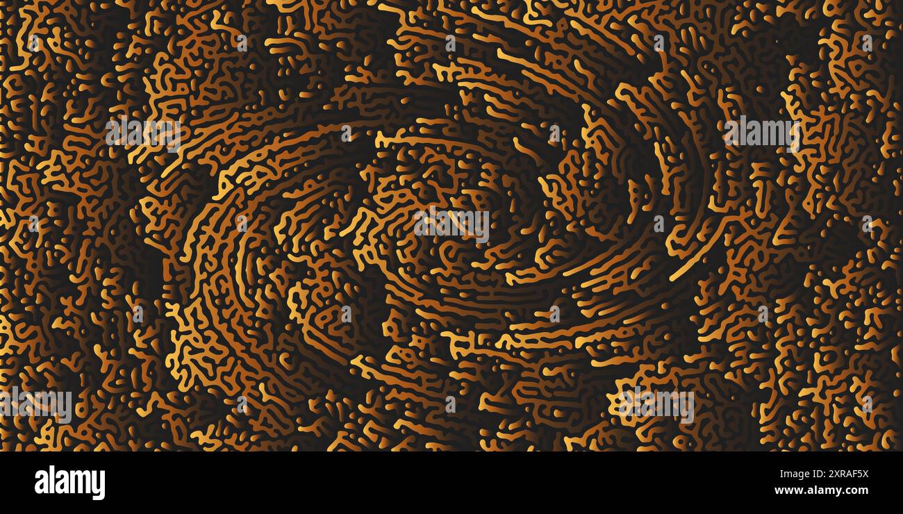 Abstract Digitally Generated 3D Rusty Surface Design, Whirling Pattern ...