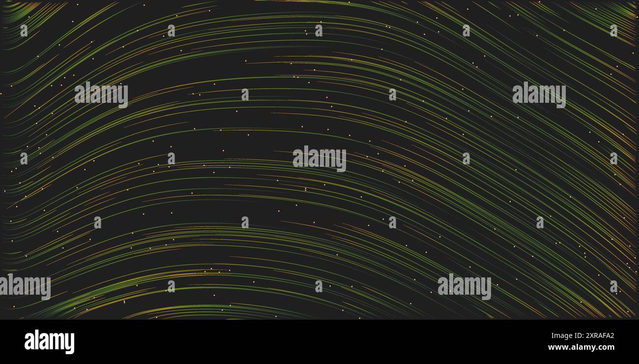 Colorful Curving Lines, Scarcely Striped Pattern with Glowing Spots ...