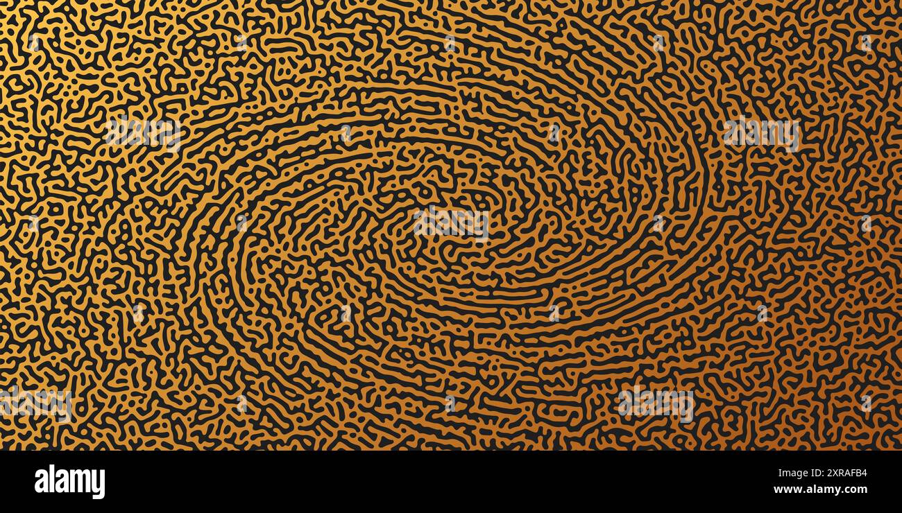 Abstract Golden Digitally Generated Lit Surface Design, Whirling ...