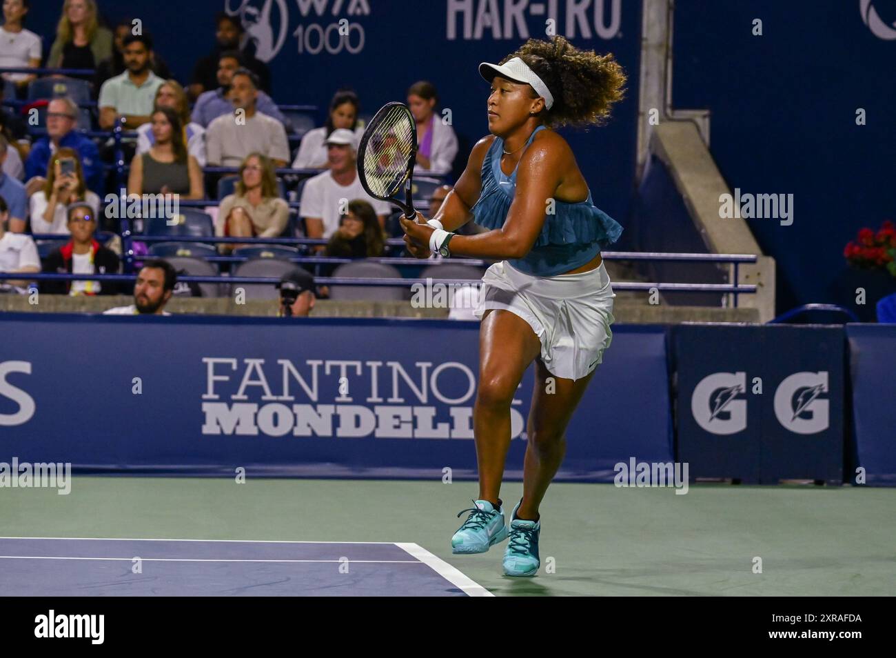 Toronto, Canada. 8th Aug, 2024. Japanese tennis player Naomi Osaka in ...