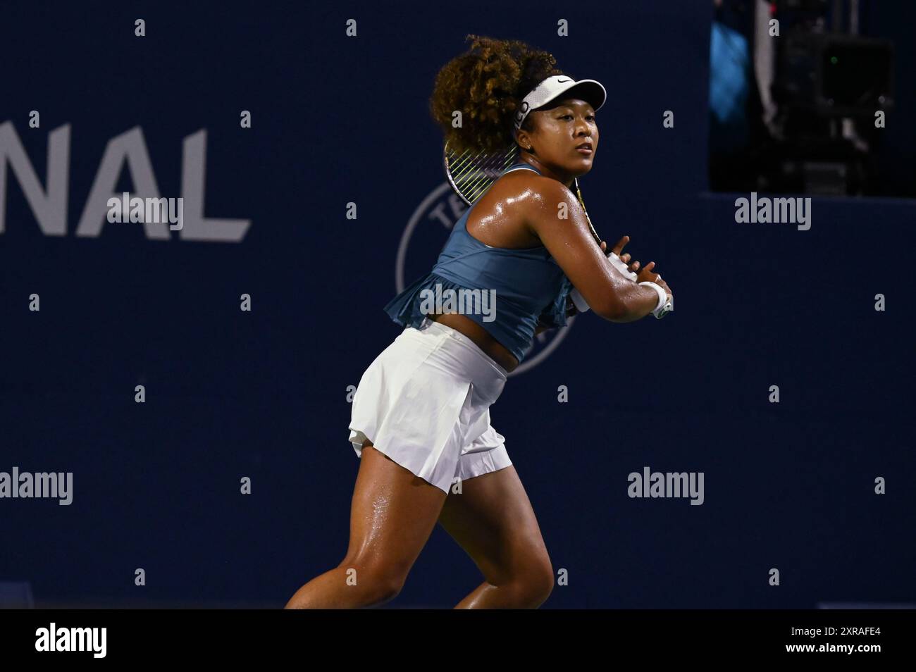 Toronto, Canada. 8th Aug, 2024. Japanese tennis player Naomi Osaka in ...