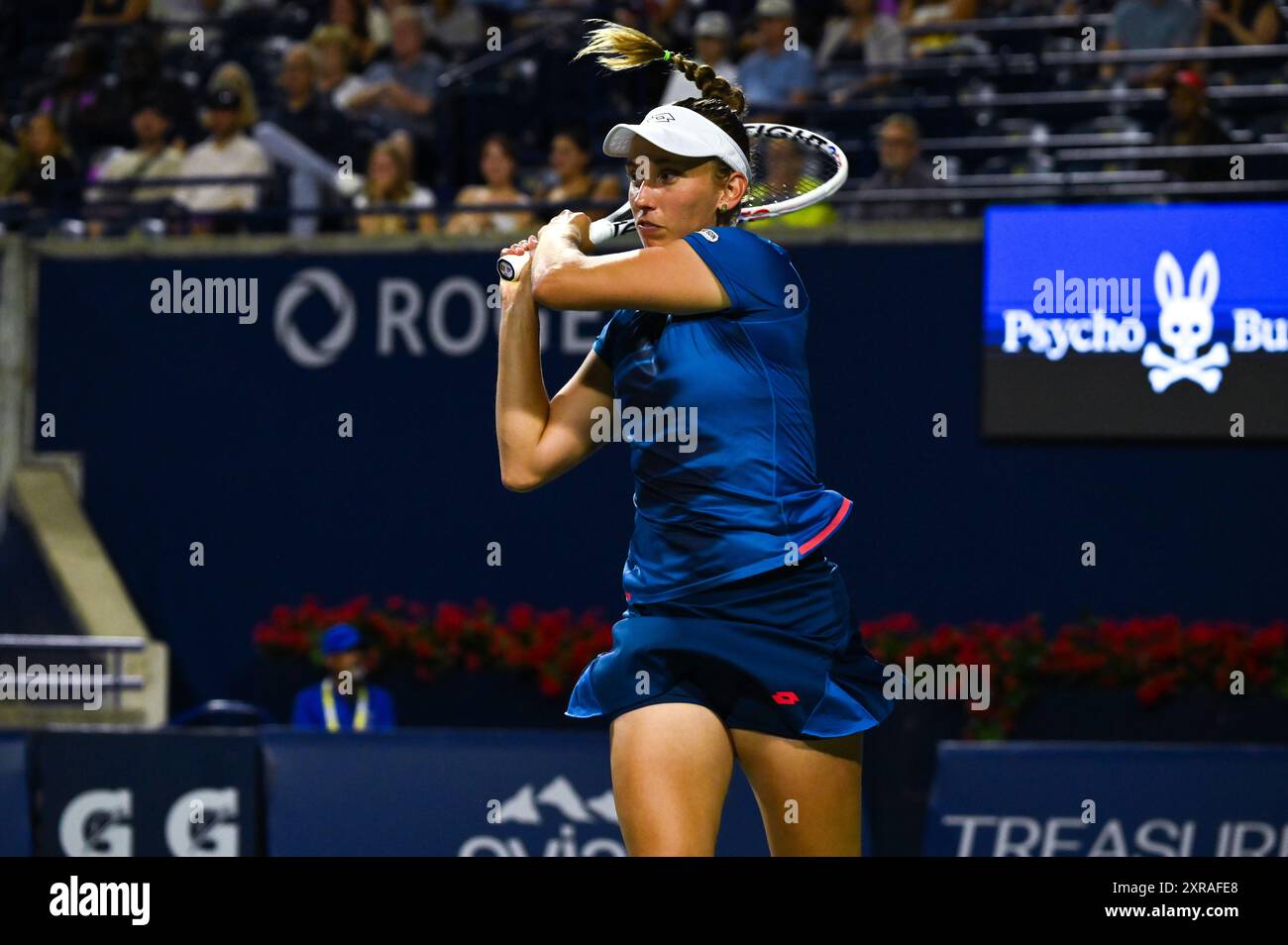 Toronto, Canada. 8th Aug, 2024. Belgian tennis player Elise Mertens ...