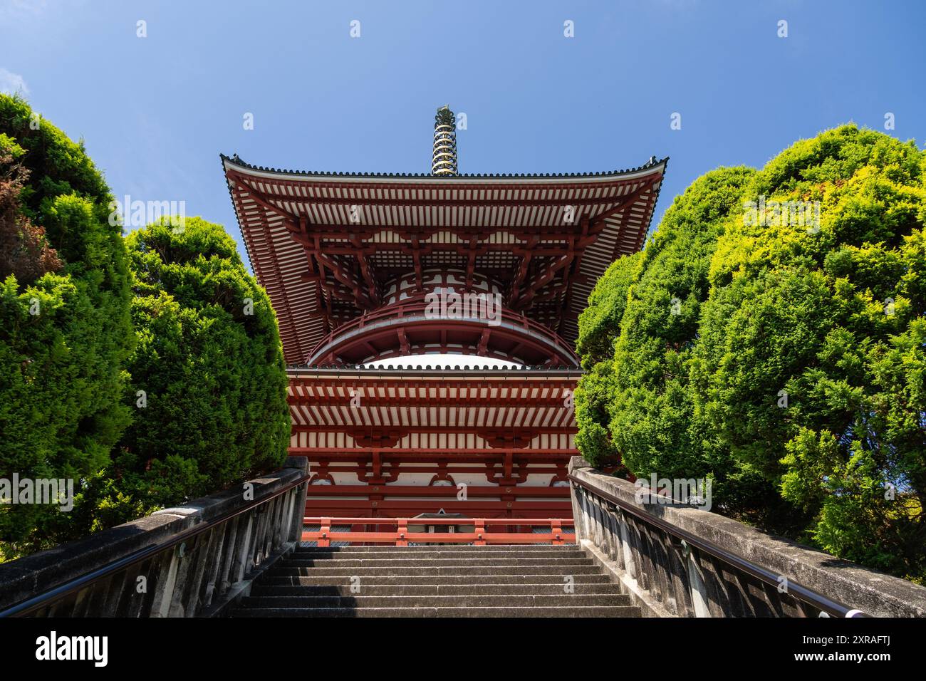 Narita, Japan - July 23 2024: Exterior view of the famous Great Pagoda ...