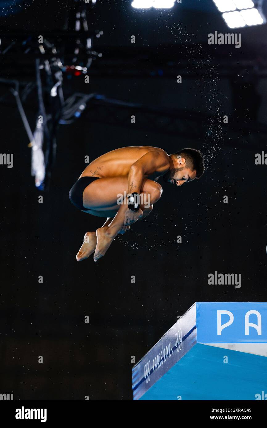 Alejandro Solarte of Colombia competes during Men's 10m Platform ...