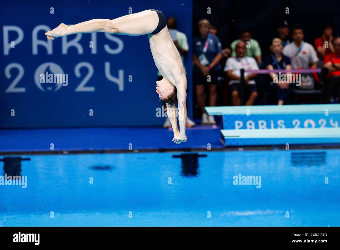 Noah Williams of Great Britain competes during Men's 10m Platform ...