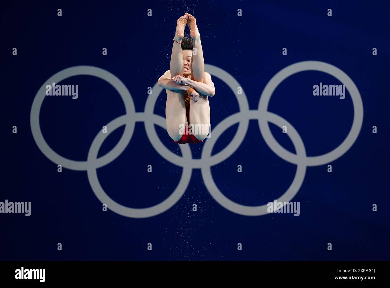China's Chen Yiwen during the Women's Diving 3m Springboard Final at ...