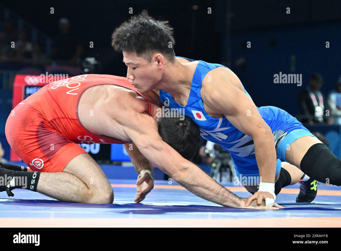 TAKATANI Daichi, Japan (JPN) vs CABOLOV Hetik (SRB), Wrestling Freestyle Men's 74 kg 1/4 Final ...