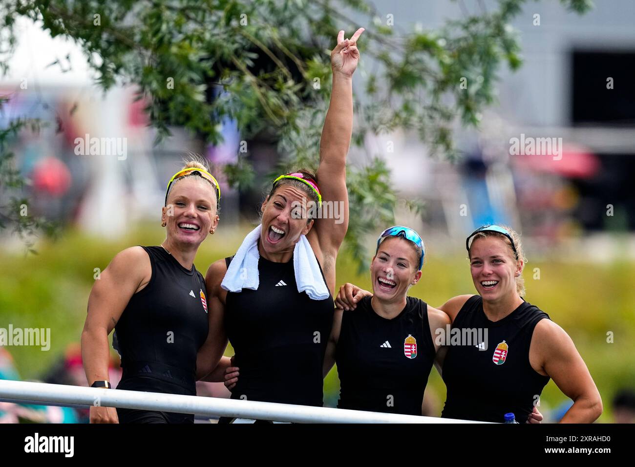 Tamara Csipes, Alida Dora Gazso, Noemi Pupp and Sara Fojt of Hungary ...