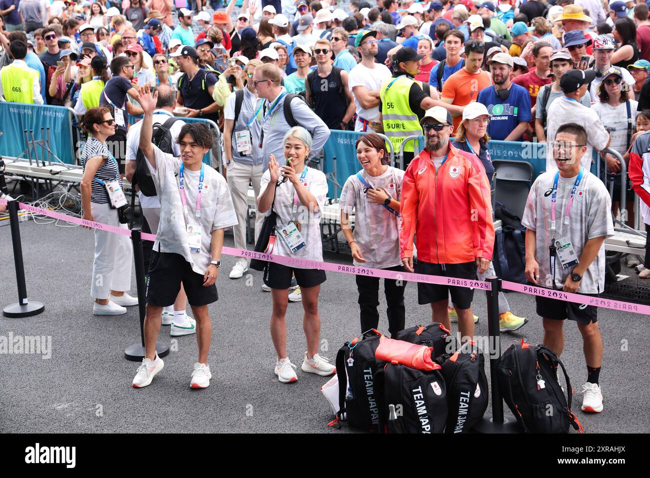 Le Bourget, France. 9th Aug, 2024. Japan team group, Tomoa Narasaki ...