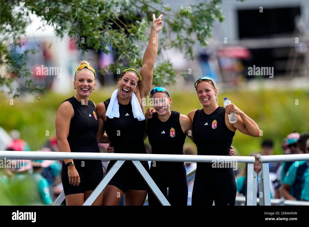 Tamara Csipes, Alida Dora Gazso, Noemi Pupp and Sara Fojt of Hungary ...