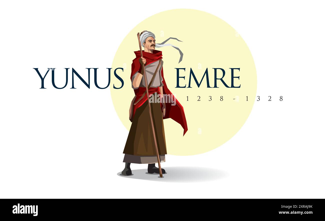 Yunus Emre (Yunus the Dervish) (1238–1328) was a Turkish folk poet and ...