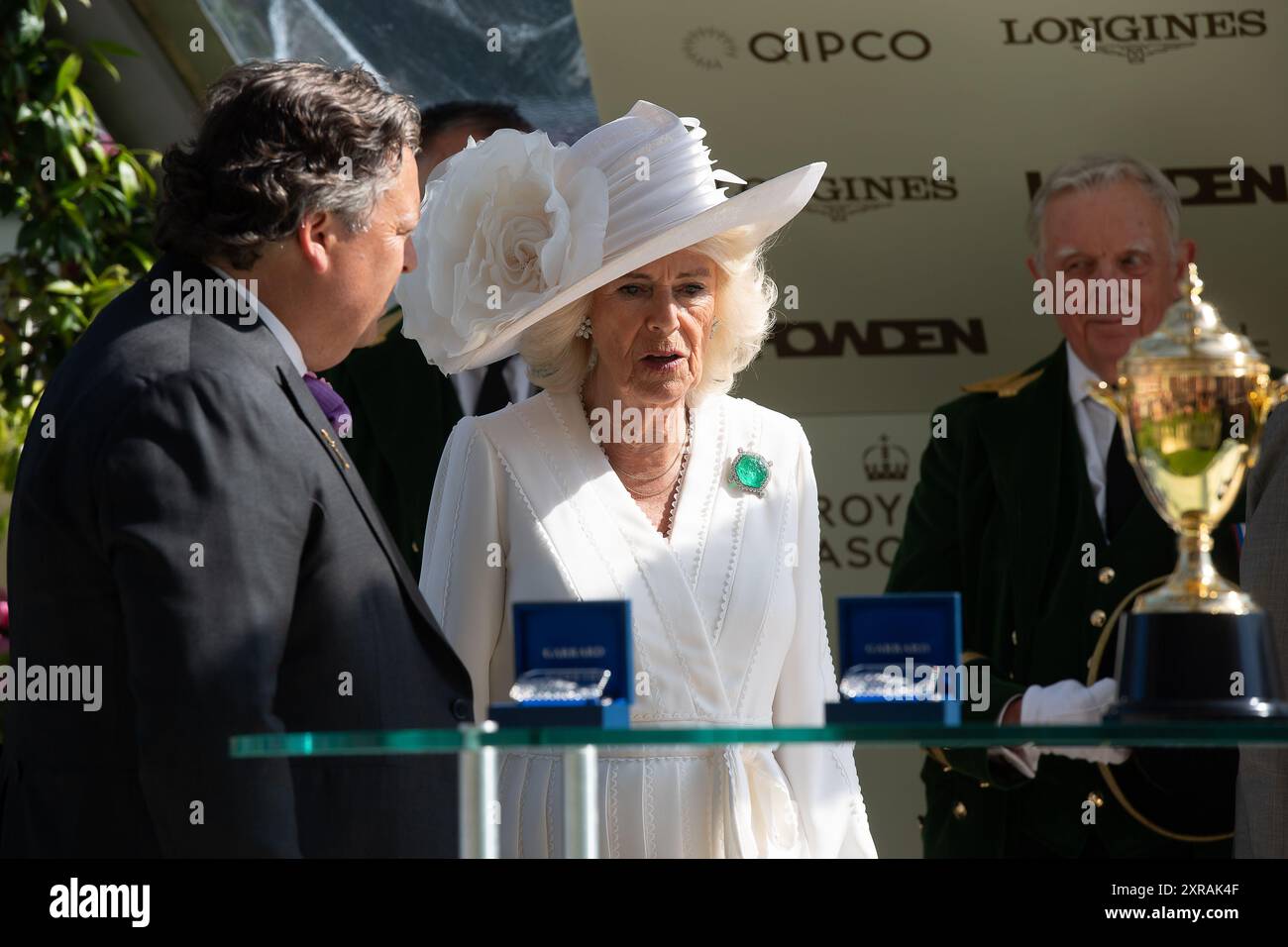 Ascot, UK. 20th June, 2024. Sir Francis Brooke with Queen Camilla ...