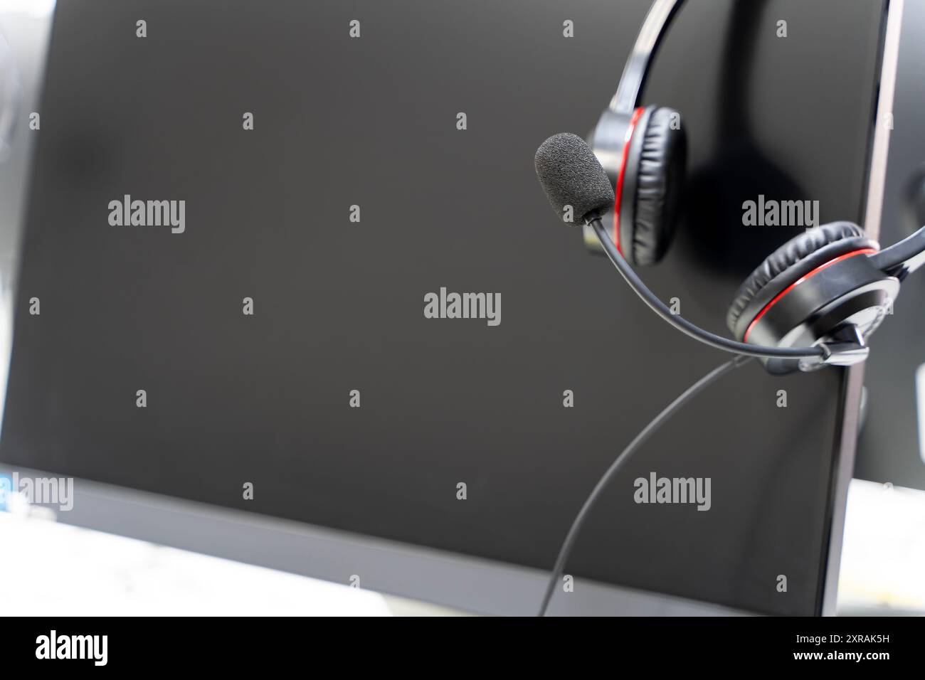 The microphone is used to pick up the agent's voice. The headset is a ...