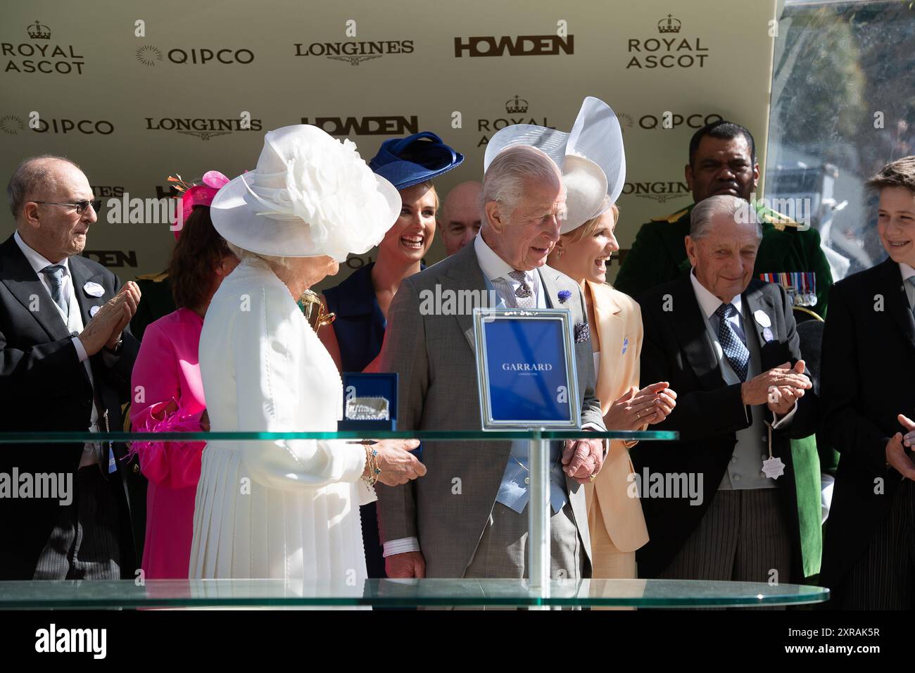 Ascot, UK. 20th June, 2024. The King and Queen Camillia making the ...