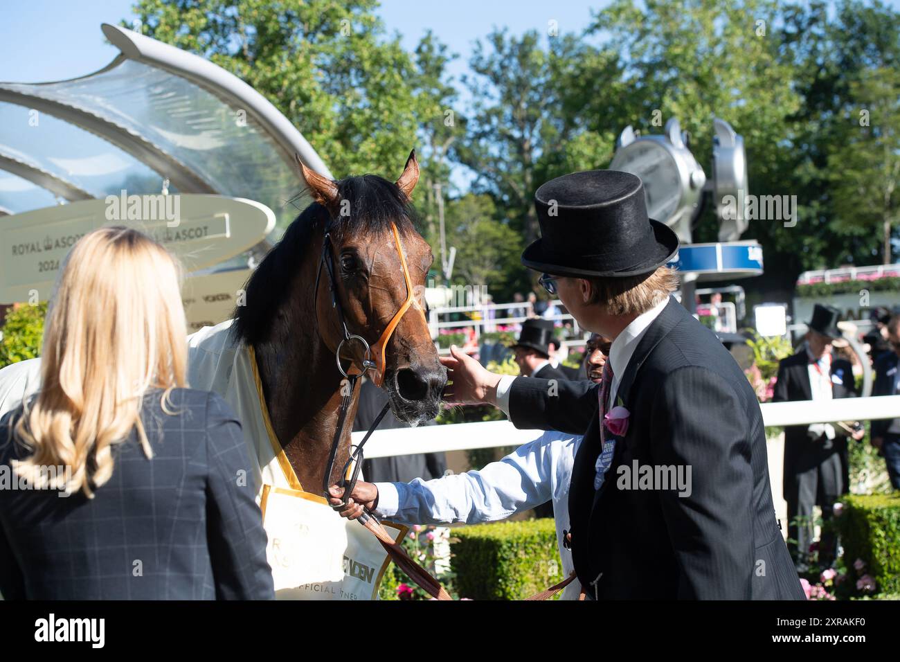 Ascot, UK. 20th June, 2024. Celebrations as horse JAYAREBE ridden by ...