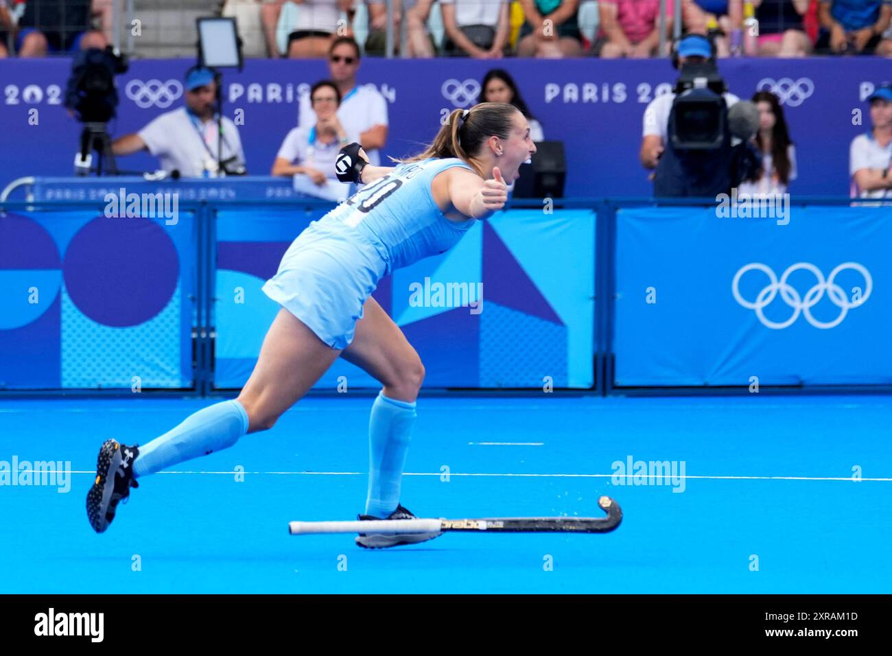 Argentina's Sofia Cairo reacts after scoring the winner in the shootout ...