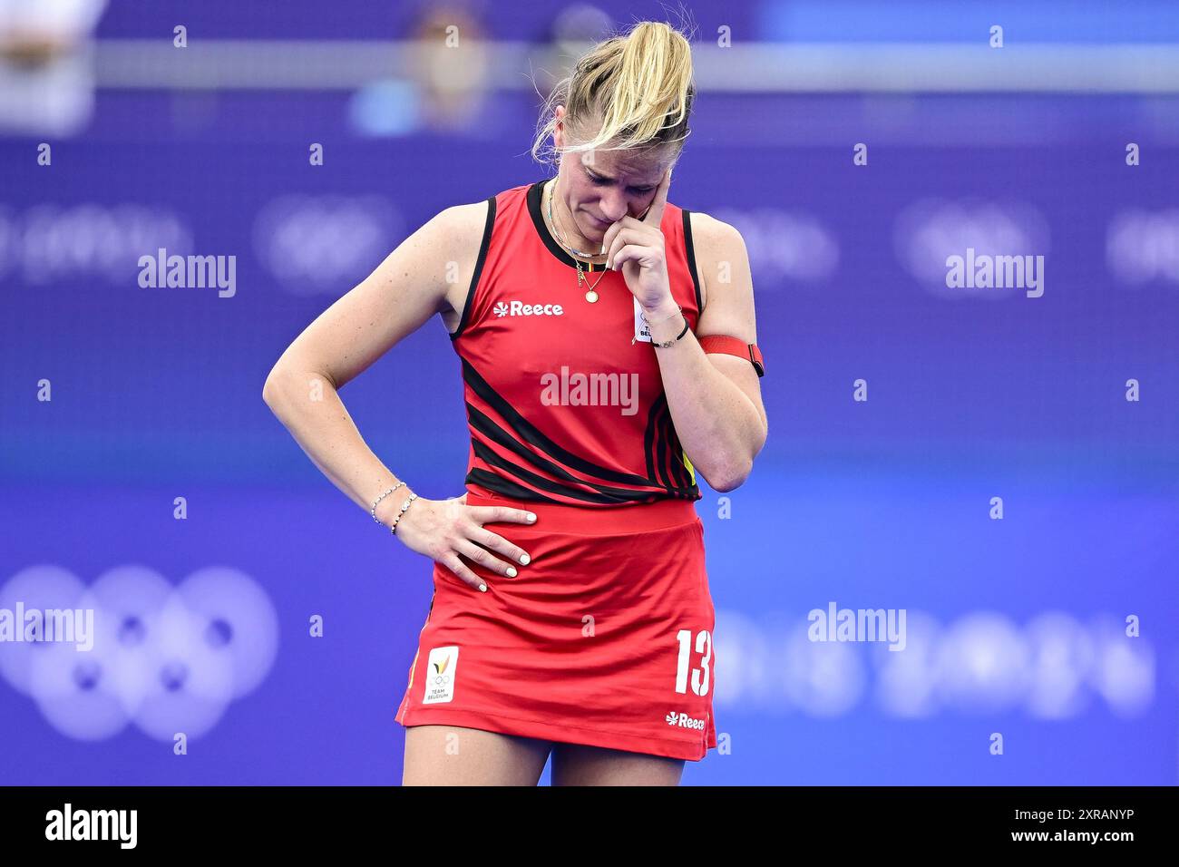Paris, France. 09th Aug, 2024. Belgium's Alix Gerniers looks dejected ...