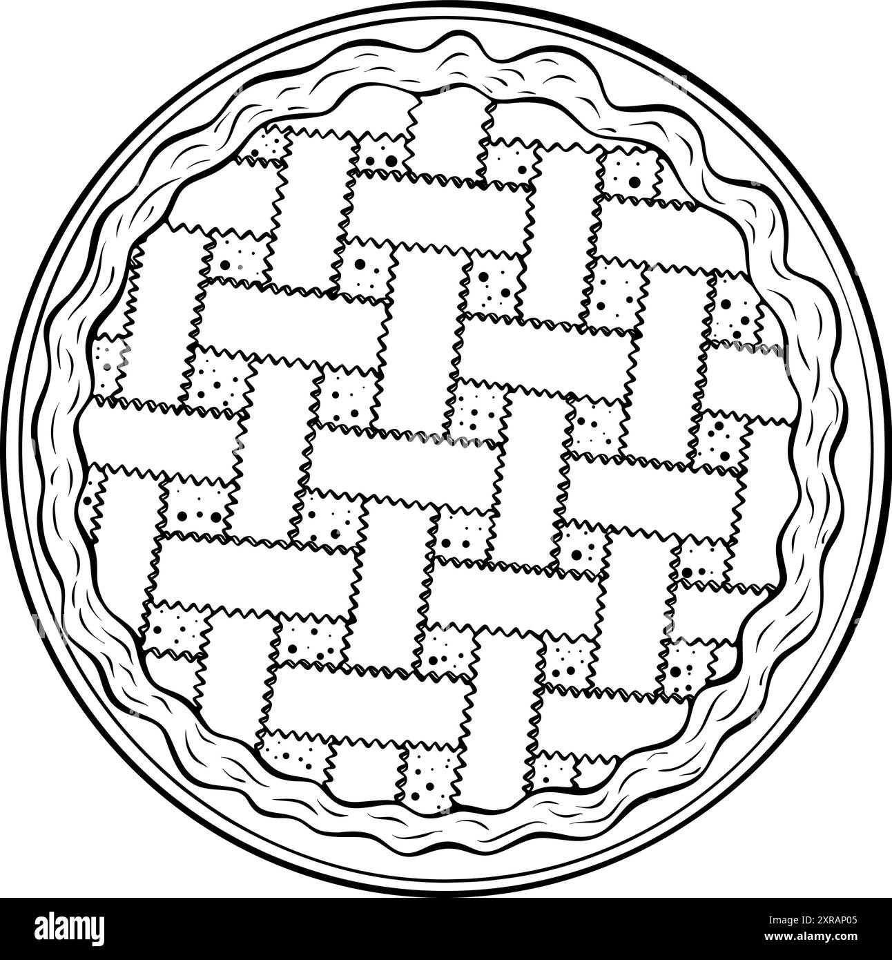 Top view dessert cake Black and White Stock Photos & Images - Alamy