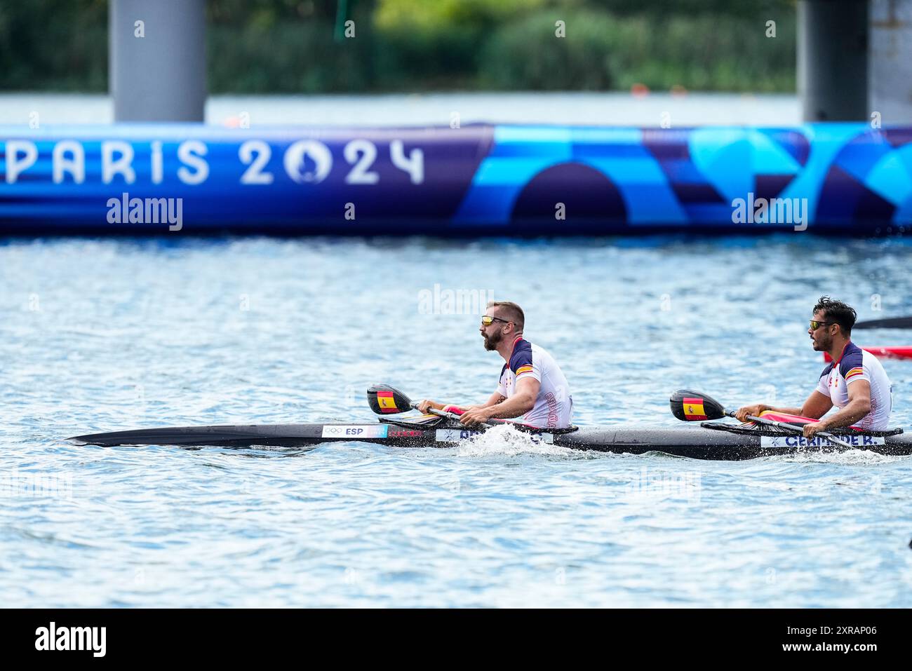 Carlos Arevalo and Rodrigo Germade of Spain compete during Men's Kayak ...