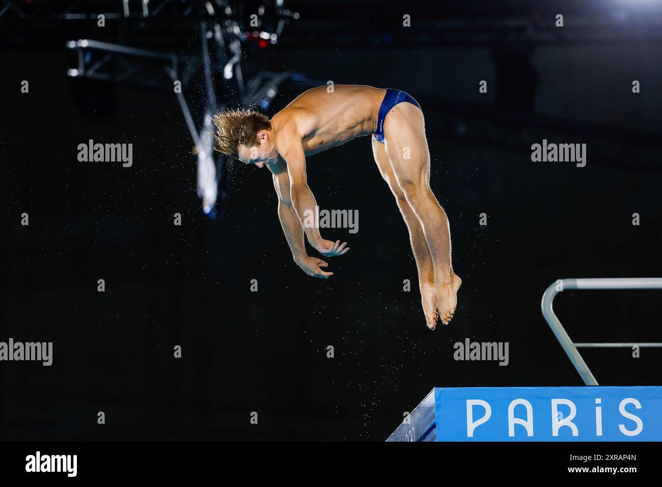 Anton Knoll of Austria competes during Men's 10m Platform Preliminary ...