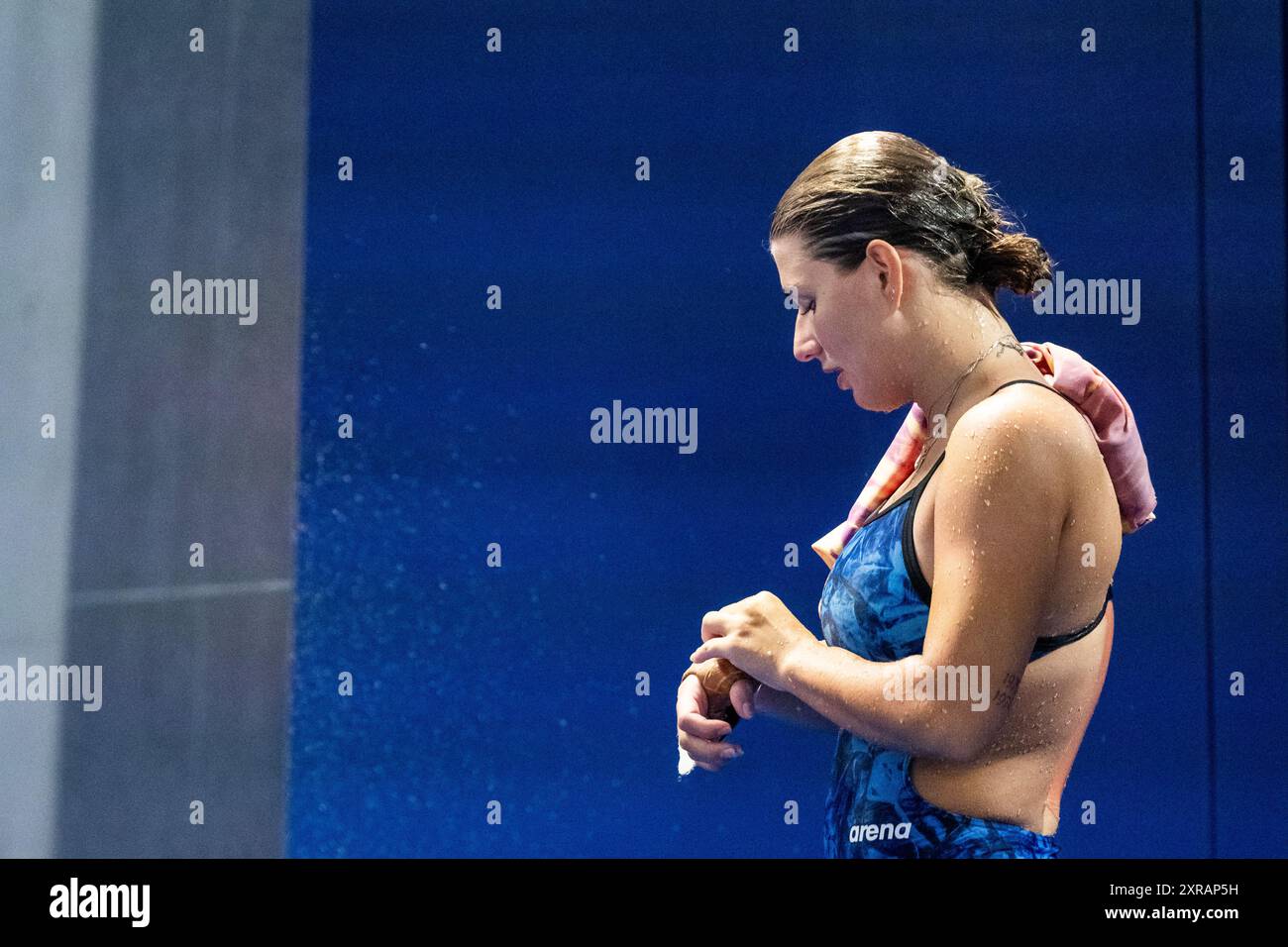 Emilia Nilsson Garip of, Sweden. , . competes in the women's diving 3 ...