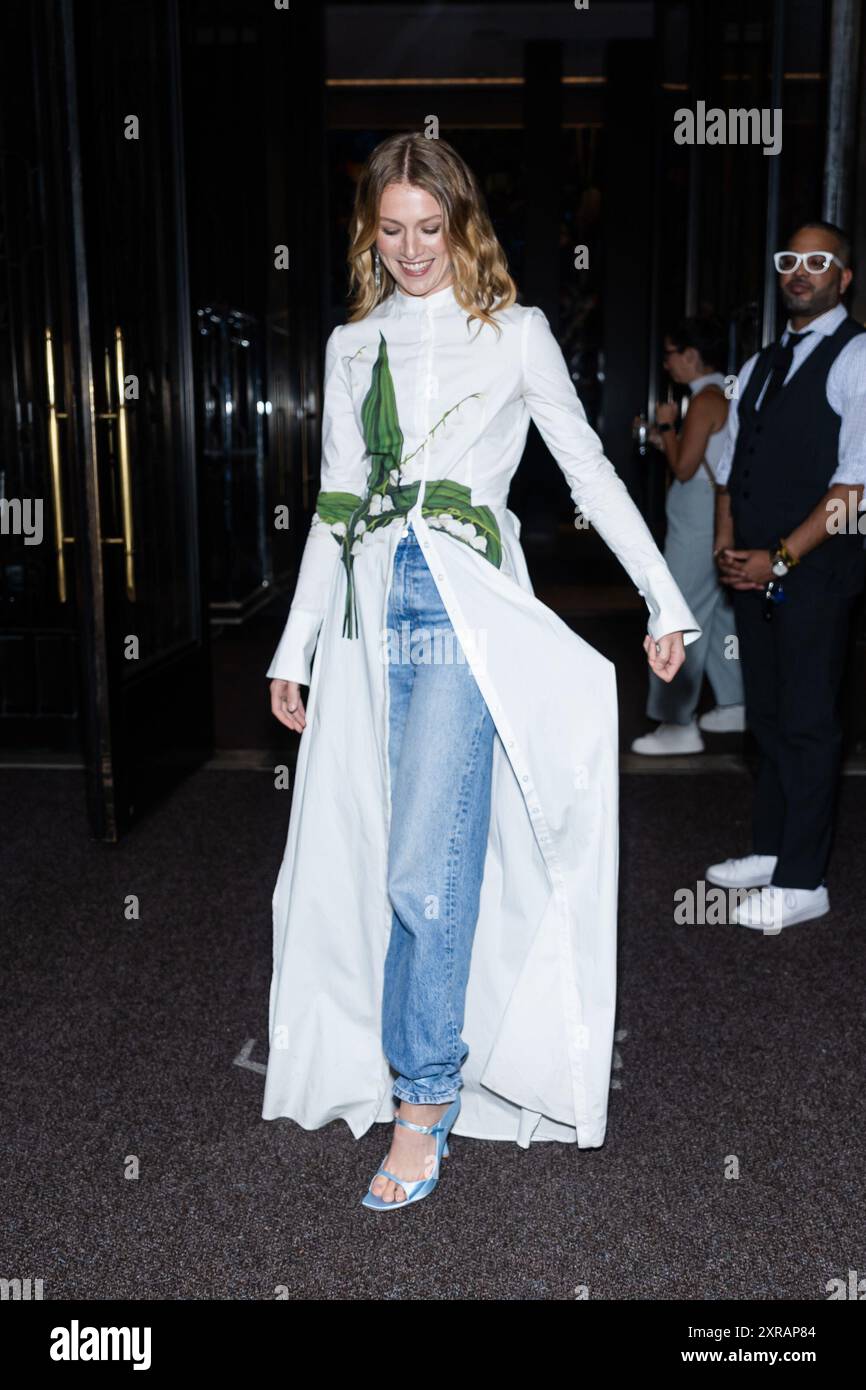 Isabela Ferrer attends the 'It Ends With Us' junket at the Four Seasons ...