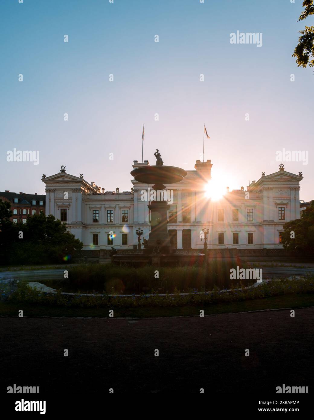 The university building in Lund Sweden in sunset Stock Photo - Alamy