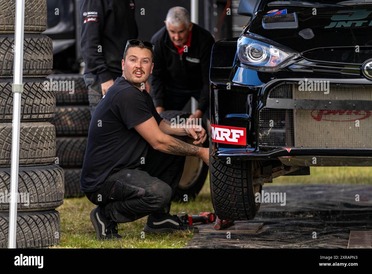 August 9, 2024, Heyfield, Victoria, Australia: Mechanics do the final ...