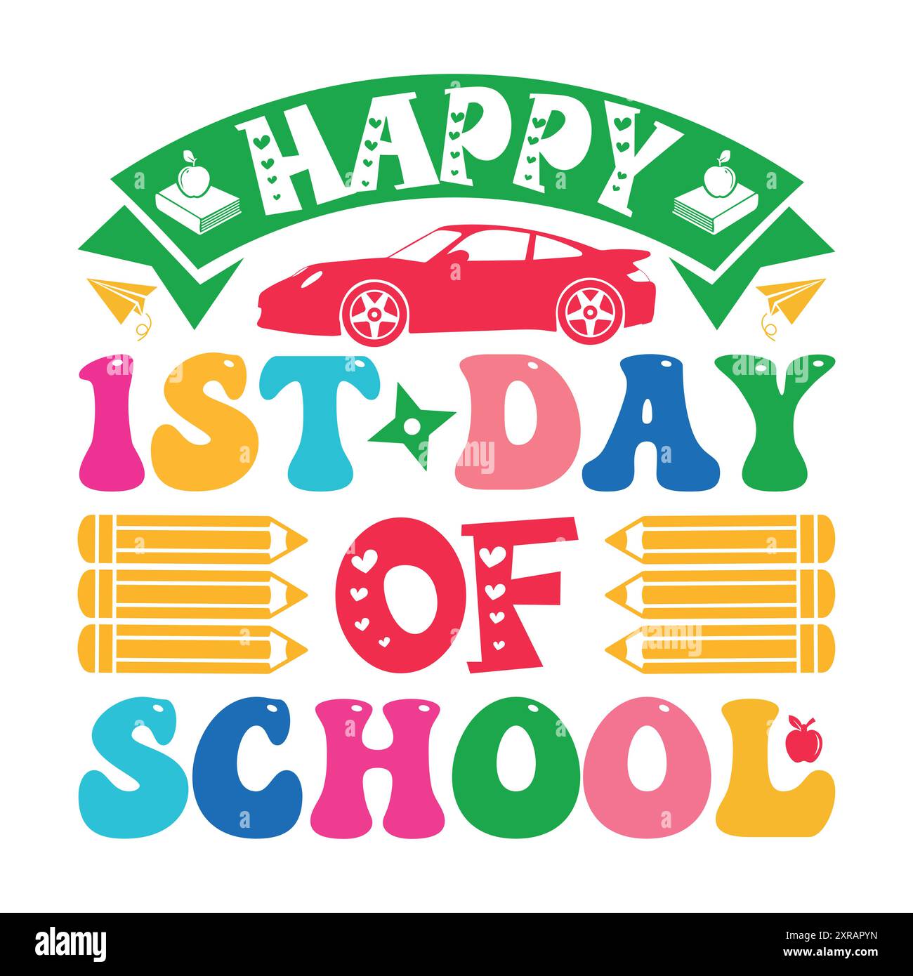 School kids svg design Cut Out Stock Images & Pictures - Alamy