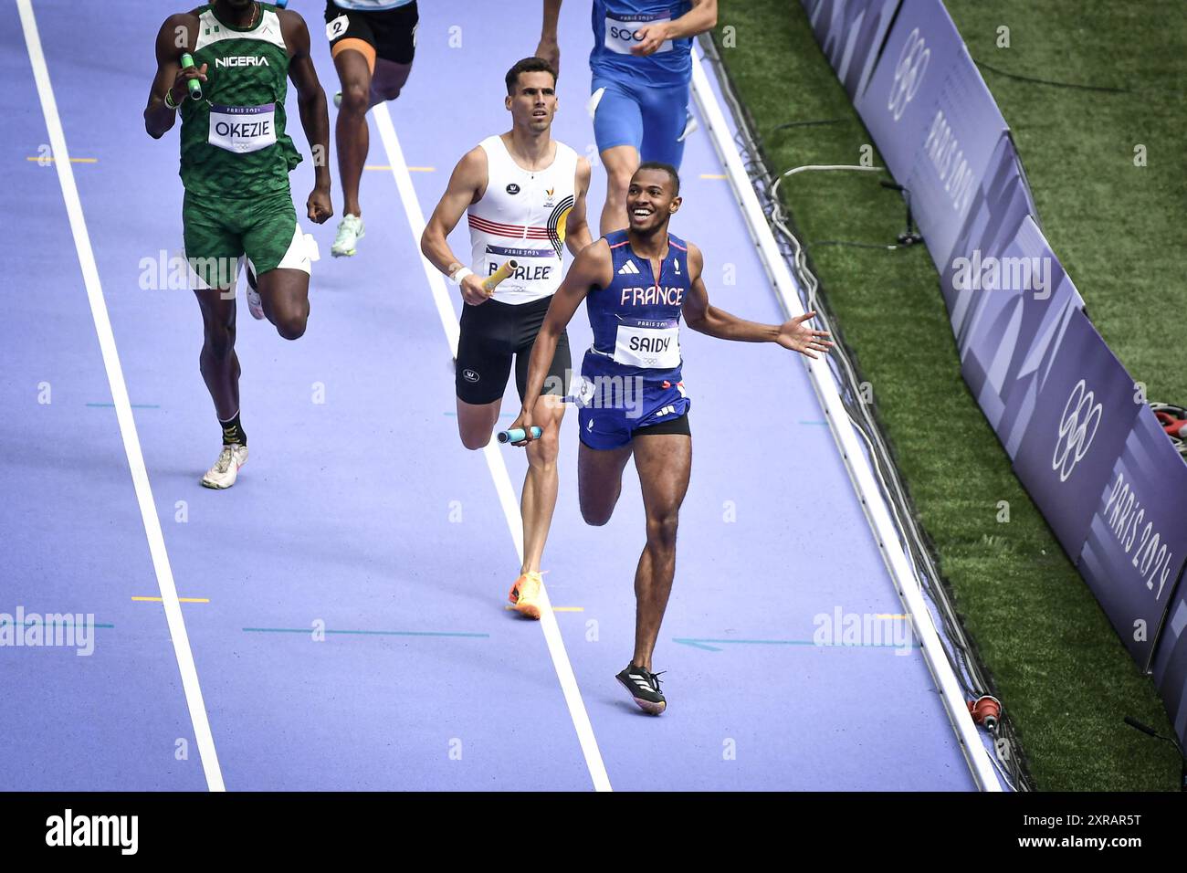 Paris, France. 09th Aug, 2024. France's Fabrisio Saidy competes in the ...