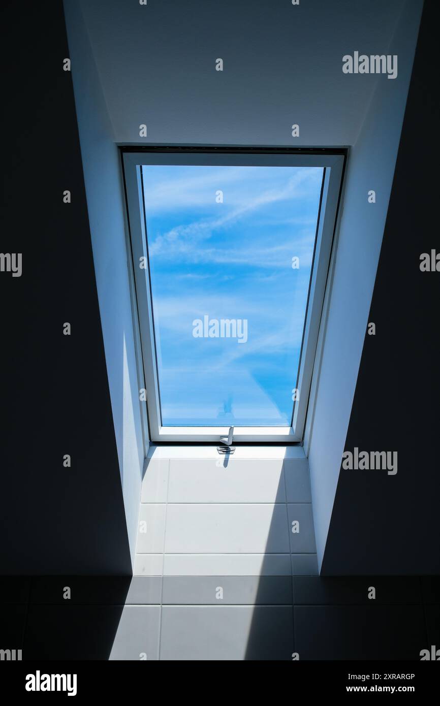 The sun shines through a thermally insulated window inside a home Stock ...