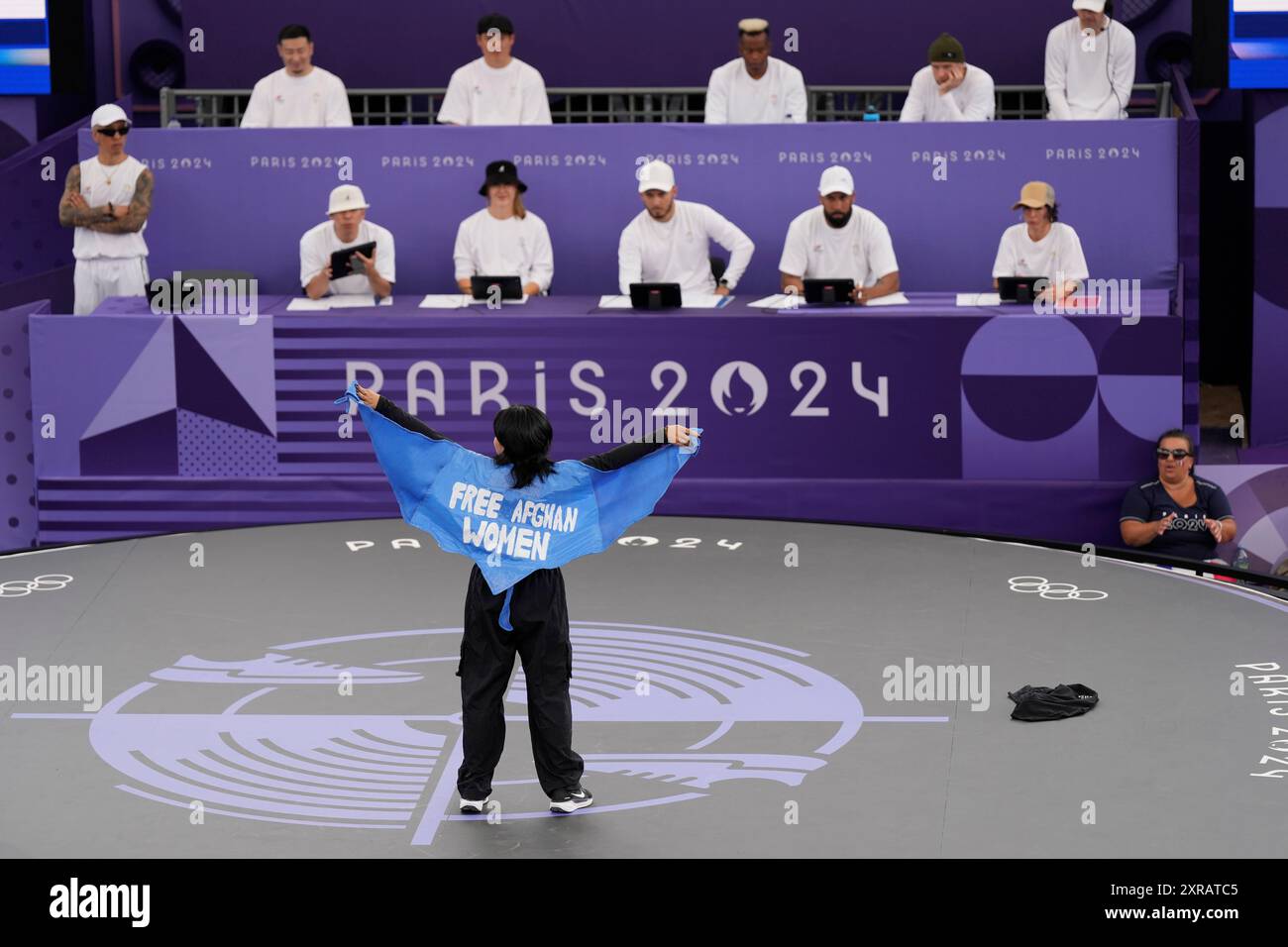 Refugee Team's Manizha Talash, known as Talash, wears a cape which ...